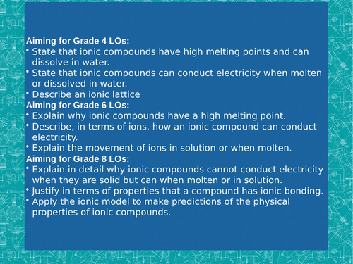 AQA Chemistry C3.4 – Giant Ionic Structures (Updated 2025 | Editable ...