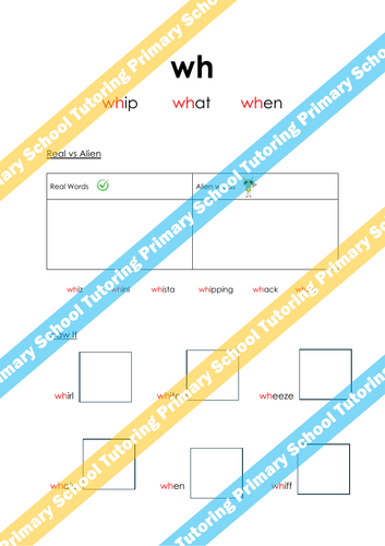 Phonics - wh sound worksheets - Read Write Inc | Teaching Resources