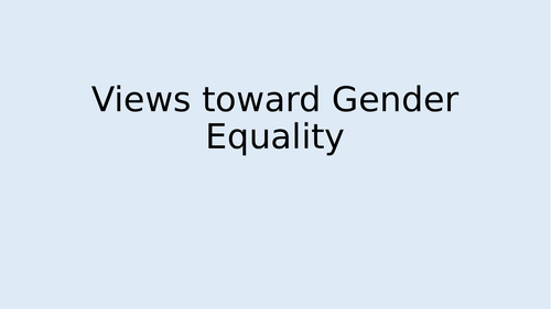 Religious attitudes towards gender equality - RS GCSE | Teaching Resources