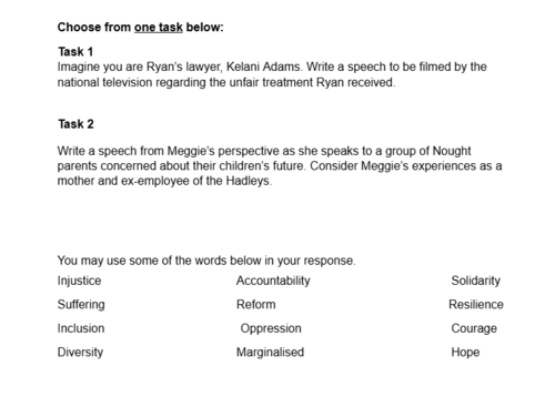Noughts and Crosses Transactional Writing Task Exam with whole class ...