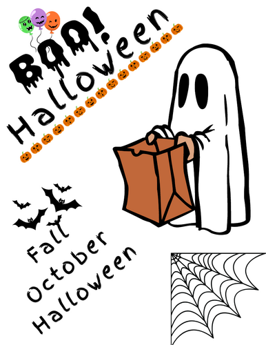 Fall October Halloween Lined Writing | Teaching Resources