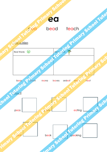 Phonics - ea sound worksheets - Read Write Inc | Teaching Resources