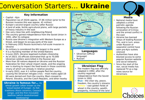 Fact Sheet – Ukraine - Conversation Starters - Key Information ...