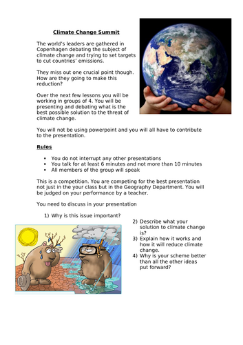 Climate Change - What can I do to help save the planet? | Teaching ...