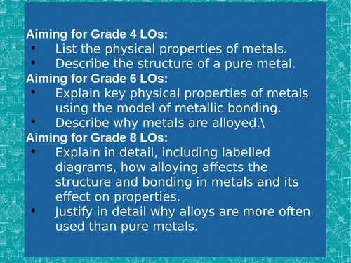 AQA Chemistry C3.10 – Giant Metallic Structures (Updated 2025 ...