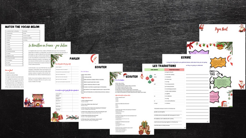 French Christmas (Noel) Booklet – Festive Activities for All Levels ...