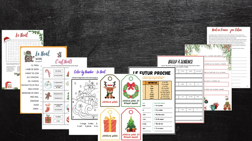 French Christmas Activity Bundle | Teaching Resources