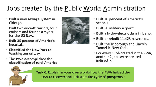 New Deal Alphabet Agencies: CWA vs PWA – Success or Failure? | Teaching ...
