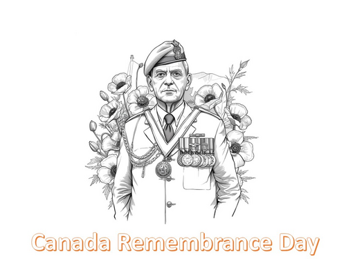 Remembrance Day Coloring Pages Canada – 70 Printable Worksheets with ...