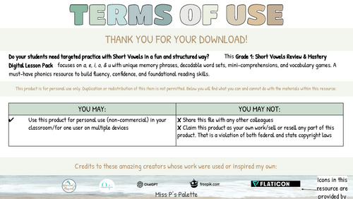 Grade 1: Digital Phonics Lessons | Short Vowels Review & Mastery ...
