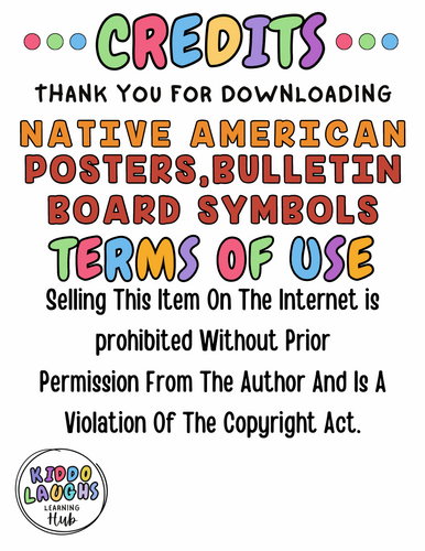 Native American Posters, Cultural Symbols Bulletin Boards, US ...