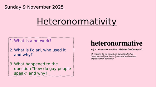A Level English Language and Sexuality SoW | Teaching Resources