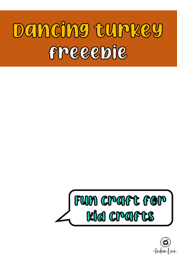 FREEBIE - Dancing turkey Thanksgiving craft for kindergarten | Teaching ...