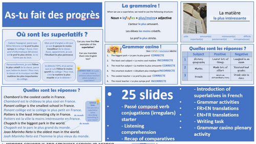 2026 French AQA Module 3.3 - As-tu fait des progrès ? | Teaching Resources