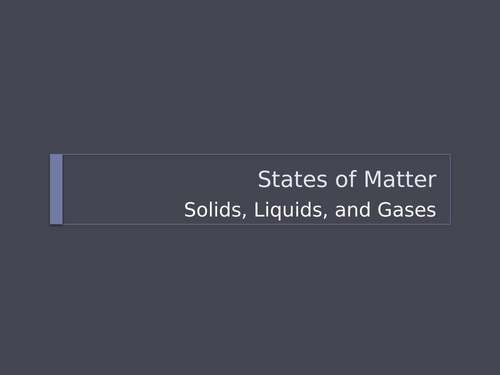 States of Matter (Animated Chemistry PowerPoint) | Teaching Resources