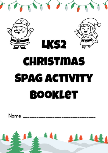 LKS2 Christmas SPaG Activity Booklet – 20 Pages - 10 Fun Activities ...