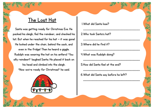 KS1 Christmas Reading Comprehension Pack – 3 Festive Stories with Answers (Pack 1) | Teaching ...