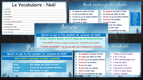 Le Noel - Learn to talk about Christmas in French! | Teaching Resources