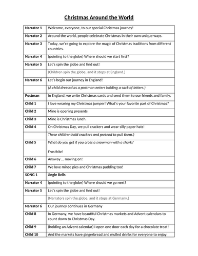 Christmas Around the World - Christmas play Y1,Y2,Y3 | Teaching Resources