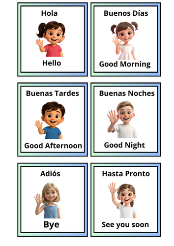 Farewells and Greetings In Spanish | Spanish Worksheets Greetings and ...
