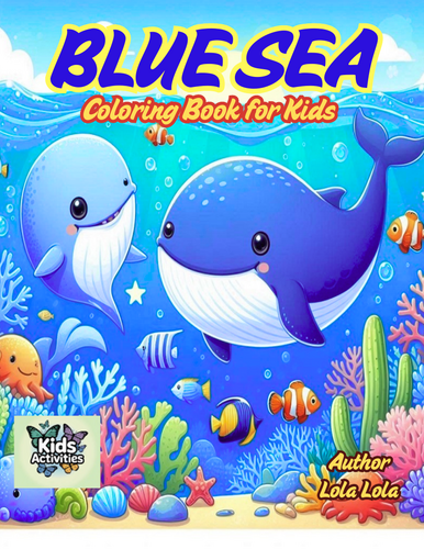 “Blue Sea Coloring Book for Kids” | Teaching Resources