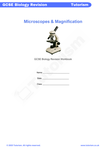 GCSE Biology Microscopes and Magnification Workbook | Teaching Resources