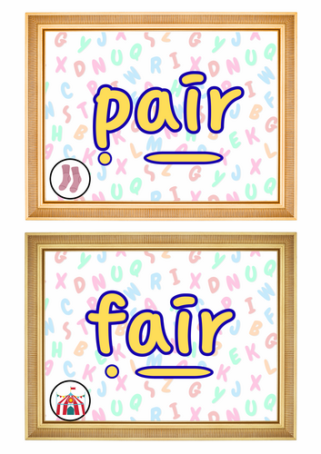 air words- phonics hunt- continuous provision | Teaching Resources