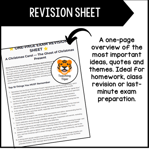 A Christmas Carol Ghost of Christmas Present | GCSE Exam Question ...