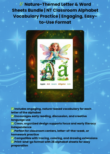 Fairy Alphabet Letter and Word Sheets | Teaching Resources
