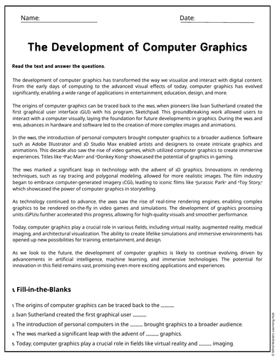 The Development of Computer Graphics Reading Comprehension Passages ...