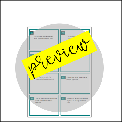 A-Level History Russia 1917 Flashcards | Dissent & Revolution Revision ...