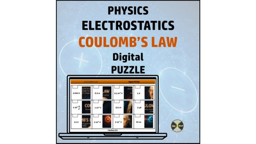 Physics Electrostatics:Coulomb's Law-Digital Puzzle+Typed Solutions ...