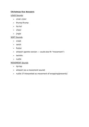 Christmas Poetry Pack: Original Poem, Onomatopoeia Tasks and ’Twas the ...