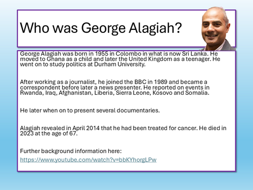 A Passage to Africa George Alagiah | Teaching Resources