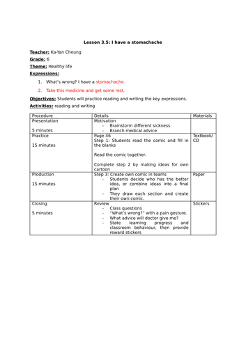 ESL: Book 1: Illness/ Sickness and Doctors | Teaching Resources