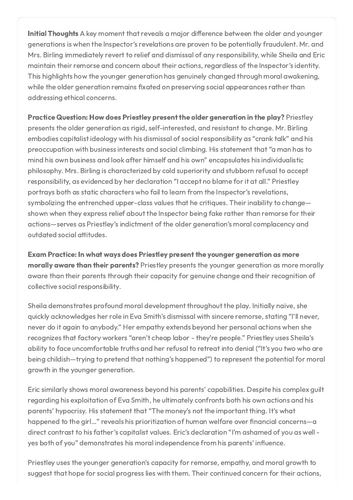 GCSE English Lit Revision - Theme of Age in An Inspector Calls ...