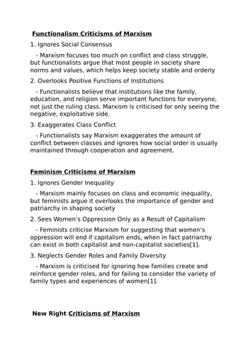 Intro to Marxism: 1.6 AQA GCSE Sociology | Teaching Resources