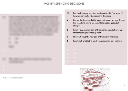 Personal Finance: Spending Decisions Worksheet (US) | Teaching Resources