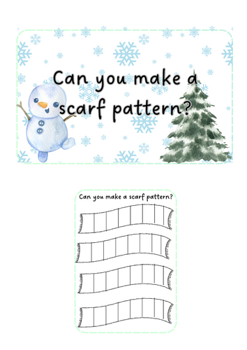 Winter - Scarf patterns | Teaching Resources