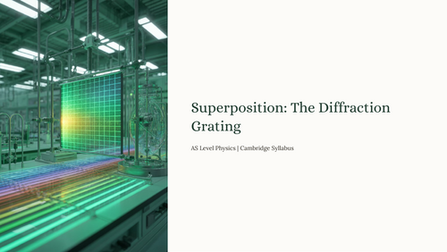 AS Level Physics - 8.4 The diffraction grating | Teaching Resources
