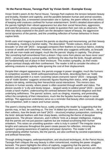 World Lit IGCSE Poetry Exemplar Essays | Teaching Resources