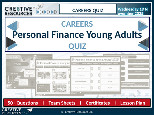 KS5 Personal Finance (Young Adults) Quiz | Teaching Resources