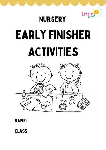 Early Finisher Activities Worksheet Pack – Nursery / EYFS Independent ...