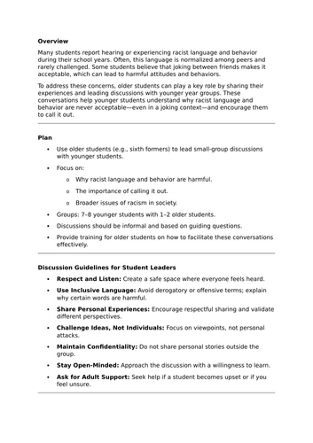 Project to Tackle Racism and Promote Inclusion in Schools | Teaching ...