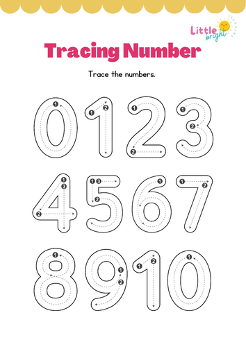 Tracing Numbers 0–9 Worksheet Pack – EYFS / KS1 Handwriting and Number ...