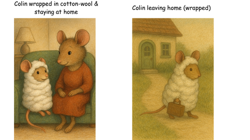 EYFS Literacy Lesson based on Colin Cottonwool story Lesson 2 ...