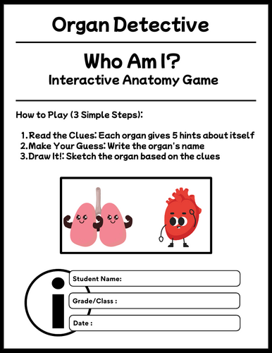 Organ Detective: "Who Am I?" Human Body Game | Interactive Anatomy ...