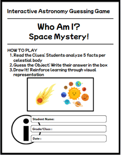 Space Mystery: "Who Am I?" Astronomy Guessing Game | Planets, Moons ...