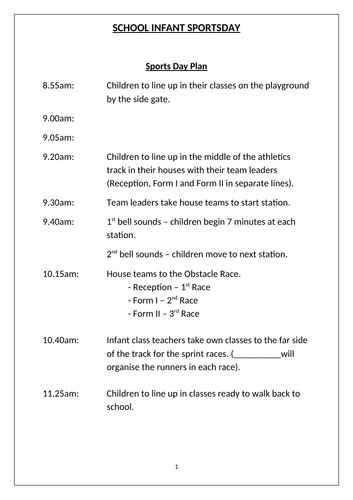 Primary Sports Day Complete Resource Pack | Teaching Resources