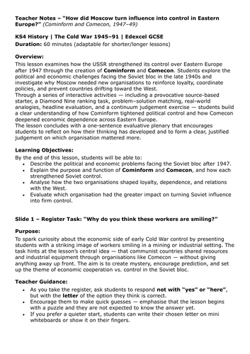 Cominform & Comecon: How Moscow Turned Influence into Control in ...